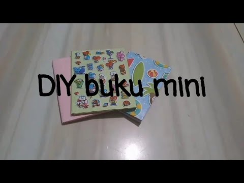 cara membuat buku mini - YouTube