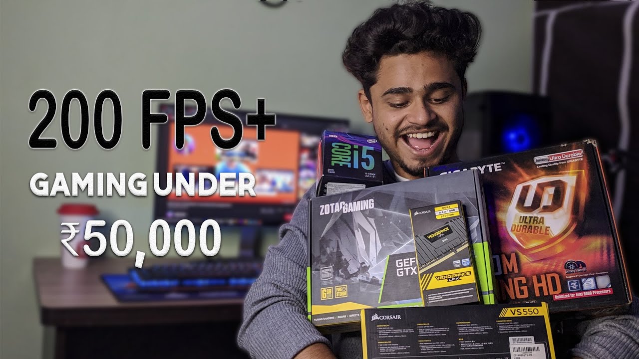 200+ FPS Gaming Under ₹50,000 PC Build 🔥🔥🔥🔥 - YouTube