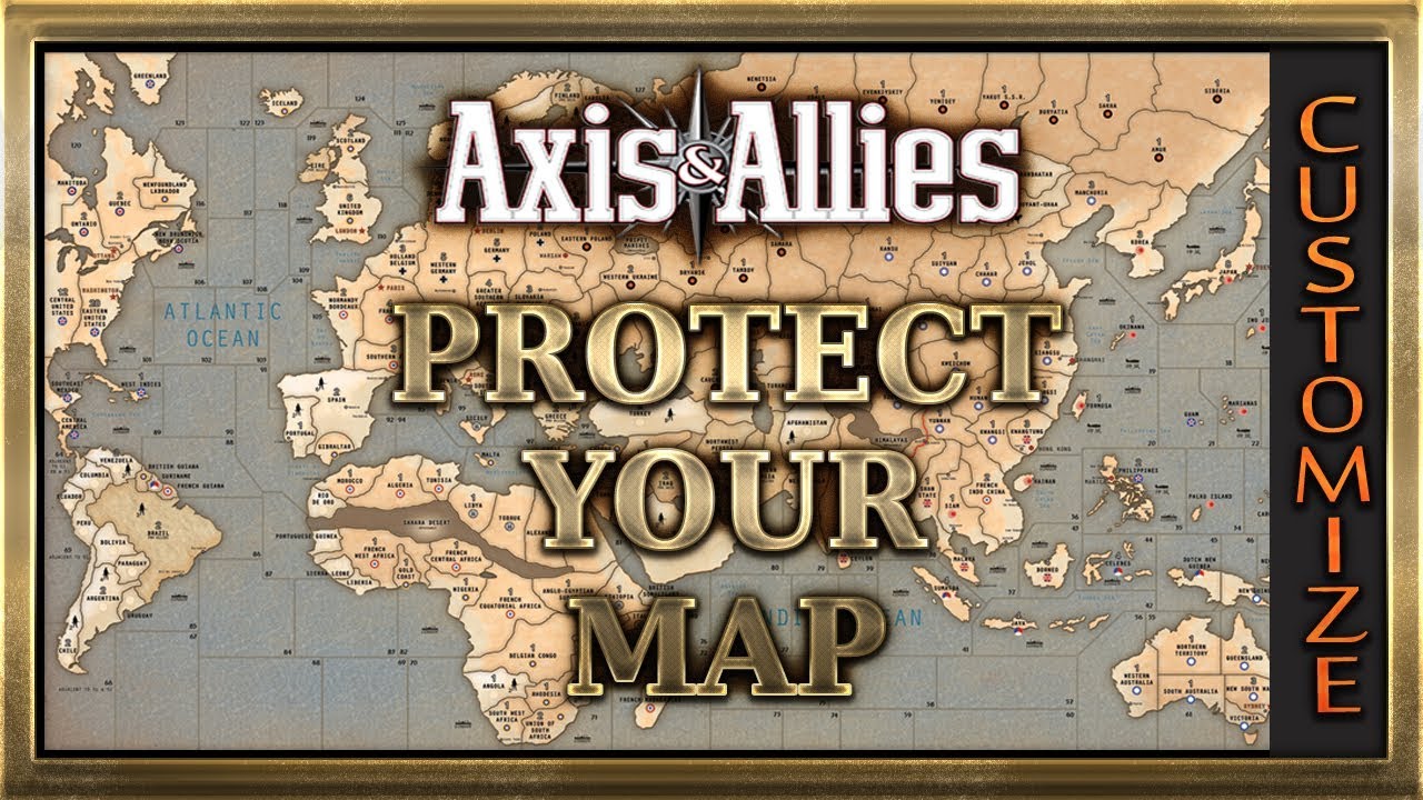 Clear coating your custom map - YouTube