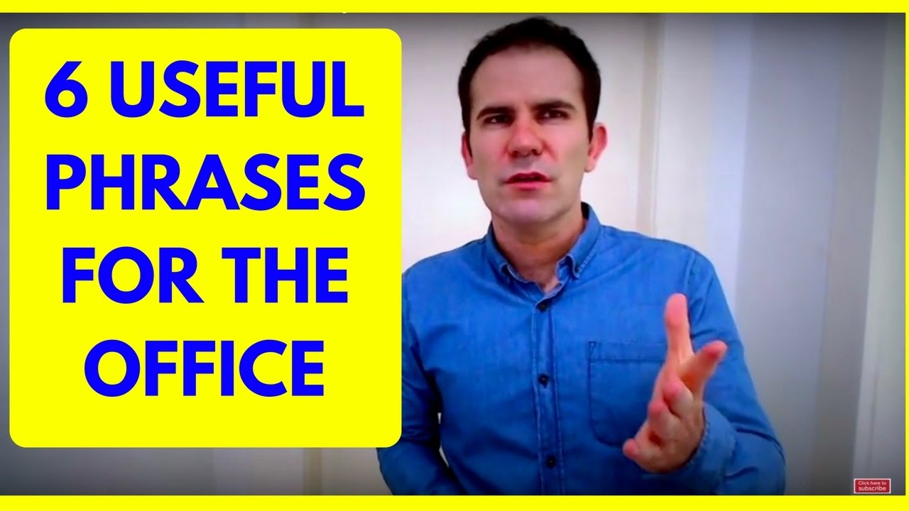 6 Phrases for The Office: Business English Lesson - YouTube