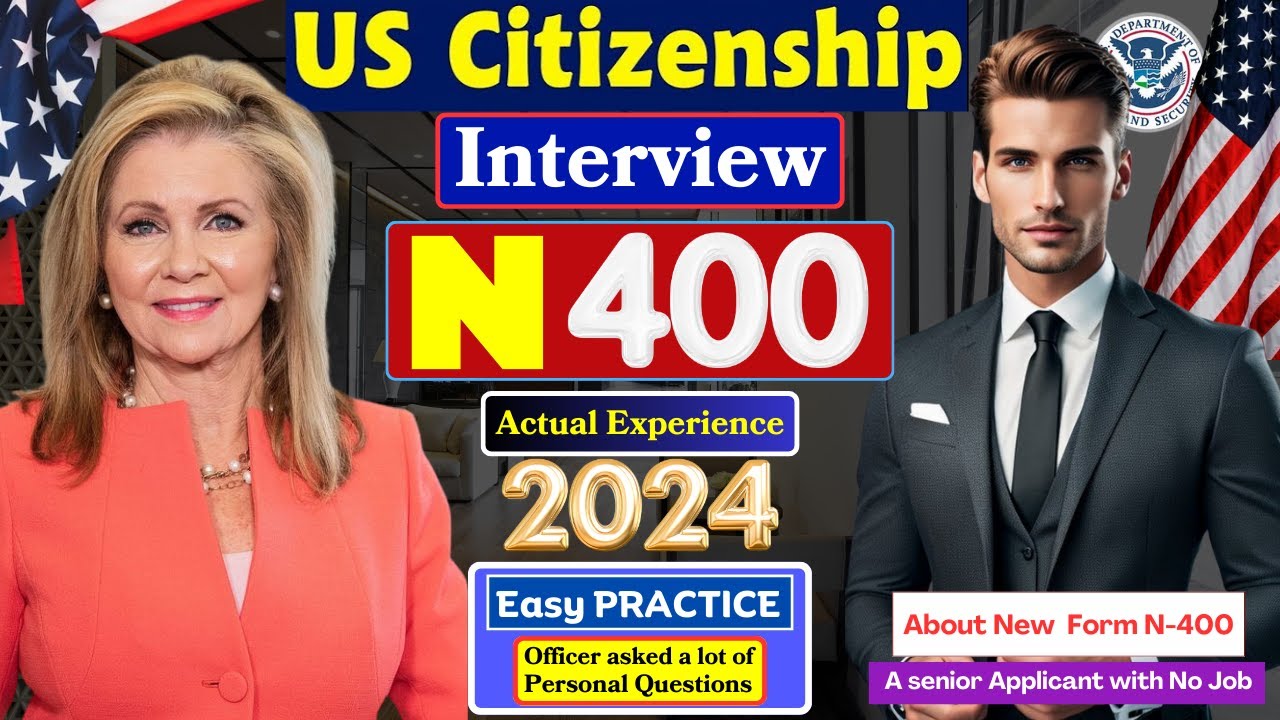 Real Interview of US Citizenship 2024 - N400 Naturalization Interview ...
