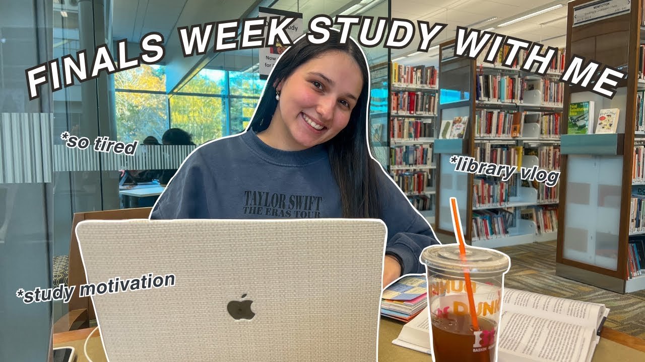 FINALS WEEK STUDY VLOG - BE PRODUCTIVE WITH ME (reading, writing, and ...