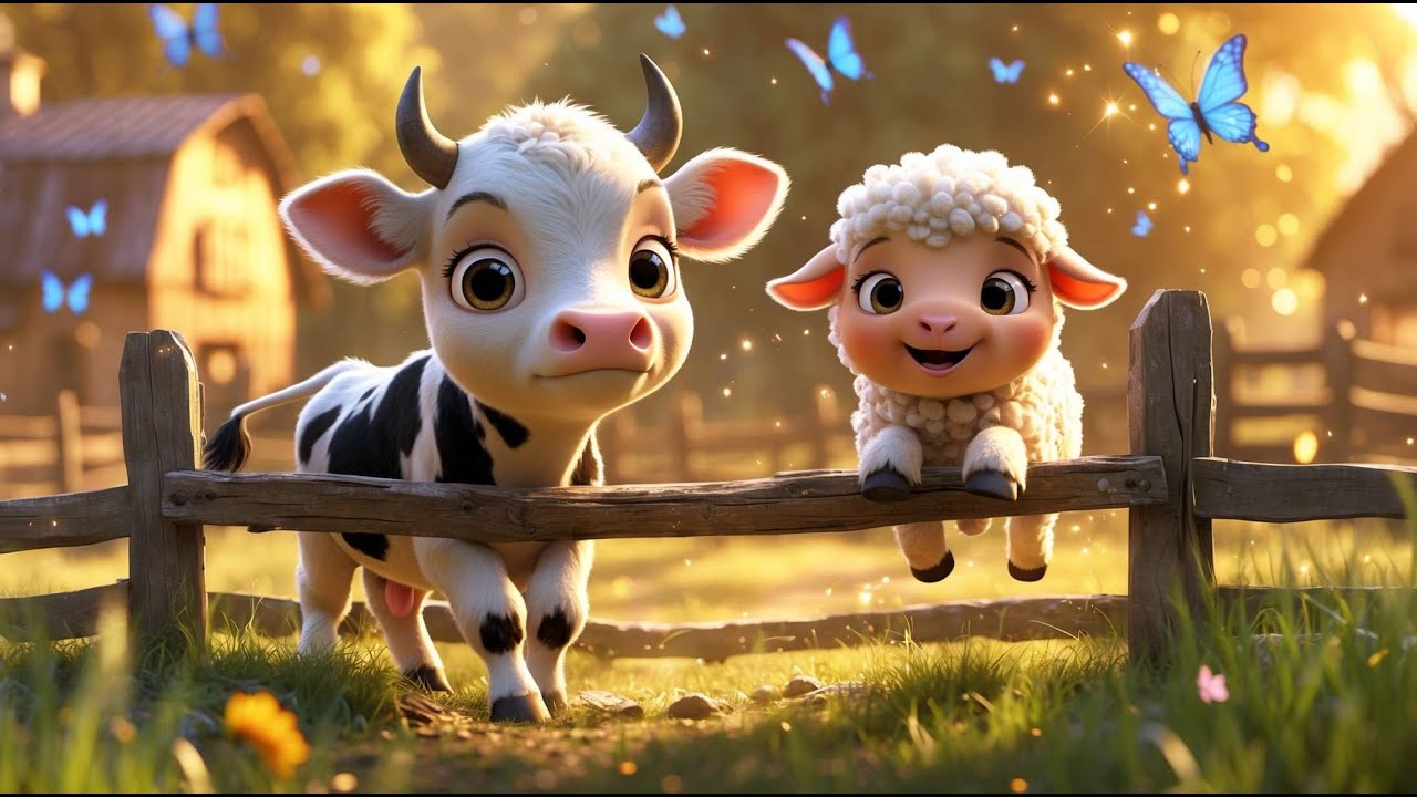 La Vaca Bebé y la Oveja Bebé | Canción infantil educativa en español ...