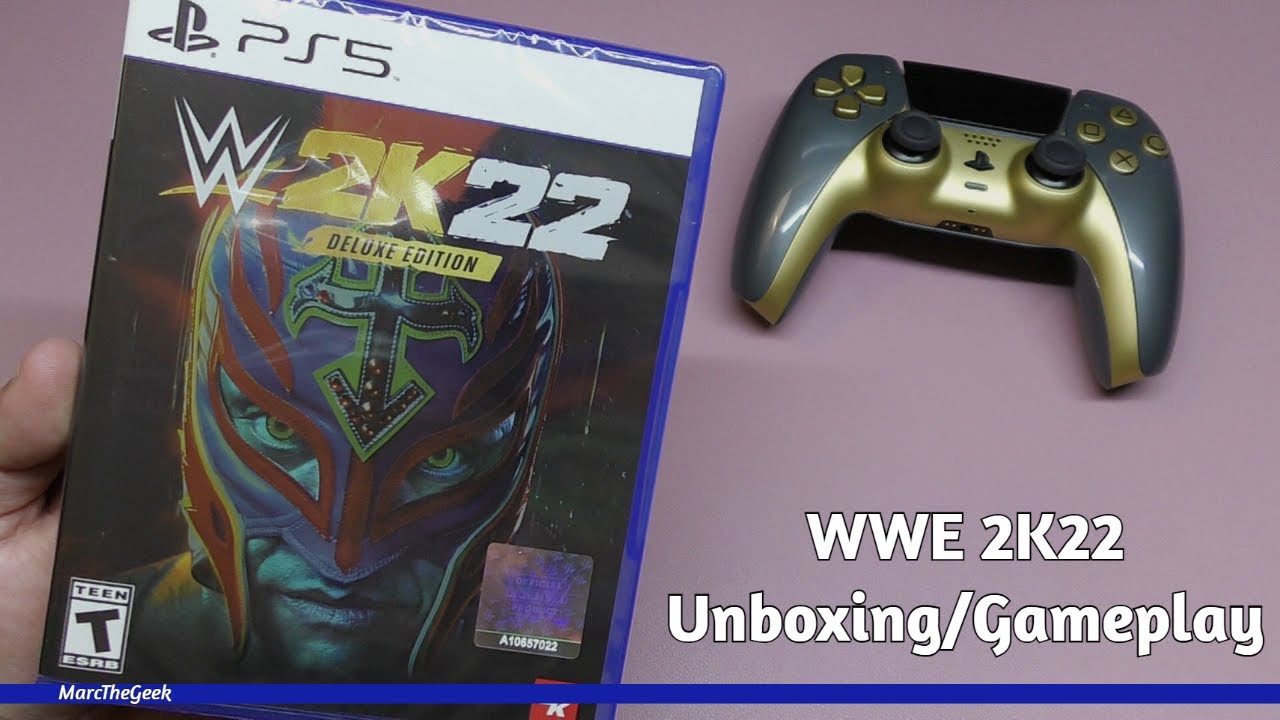 WWE 2K22 Deluxe Edition Unboxing/Gameplay - YouTube