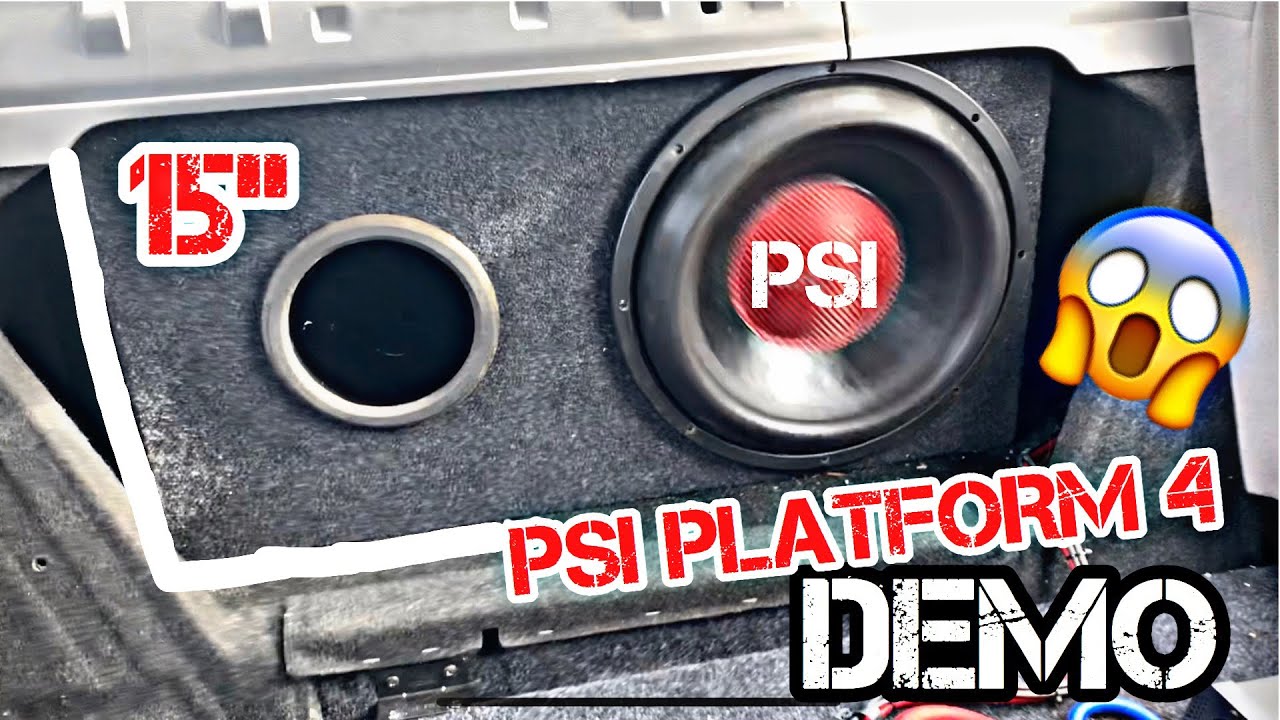 Single 15” Psi PLATFORM 4 subwoofer on skar 3500 amp! - YouTube