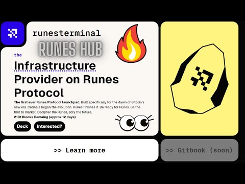 RUNES TERMINAL - RUNES ETCHINGS , LAUNCH PAD, INCENTIVES RUNES EXPLORER ...