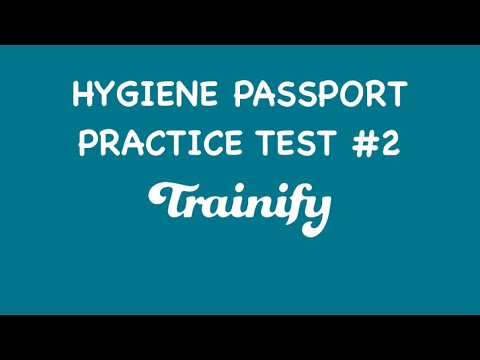 Test 2 | HYGIENE PASSPORT SELF-PRACTICE - YouTube