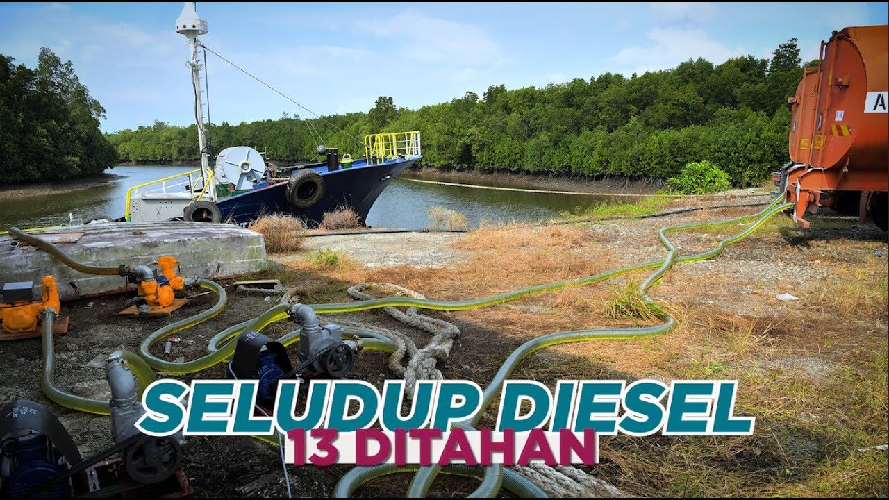 13 lelaki ditahan seludup minyak diesel di Kota Tinggi - YouTube