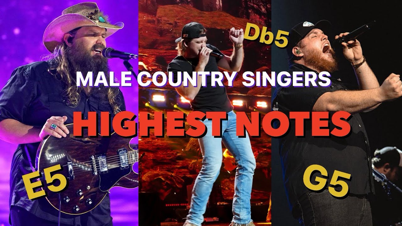 Male Country Singer High Note Compilation (Gb4 - G5) - YouTube
