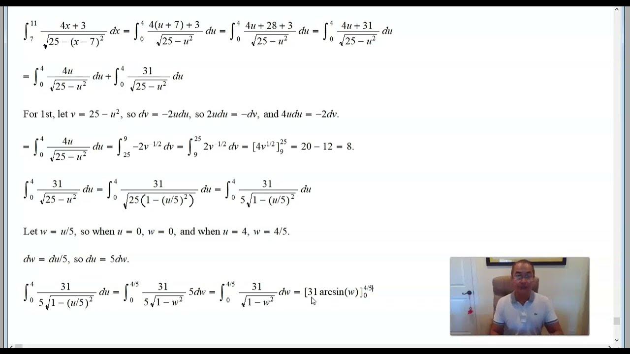 Calculus 5B Video 11 Completing the Square in Integrals - YouTube