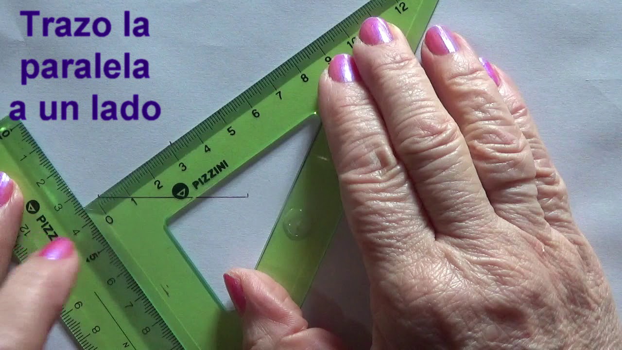 Paralelog p d con regla y escuadra - YouTube