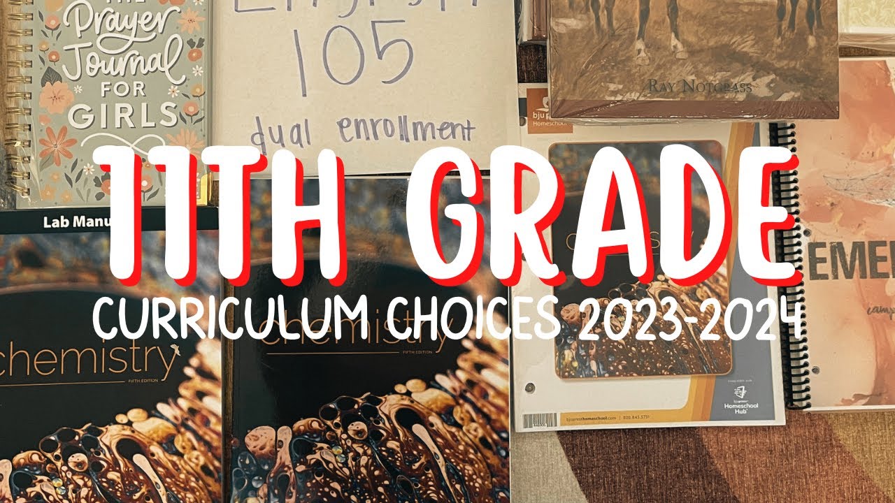 11th grade curriculum choices ||new homeschool year 23-24 - YouTube