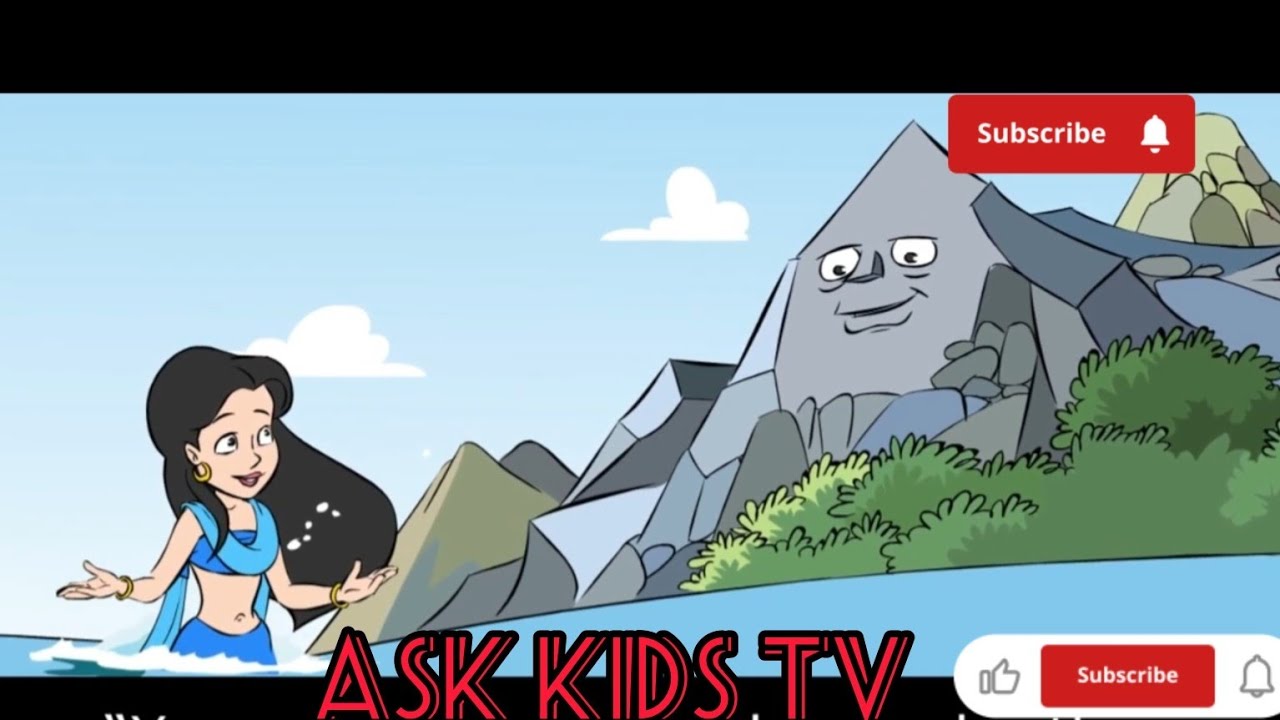 Latest New Cartoon || Nadi aur pahaad || The mountain and River || @ask ...