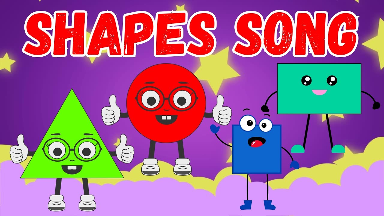 The Shapes Song For Kids | Educational Nursery Rhymes For Toddlers ...