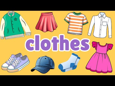 Clothes Vocabulary - Learn English for kids - Clothing Flashcards - English Educational Video
