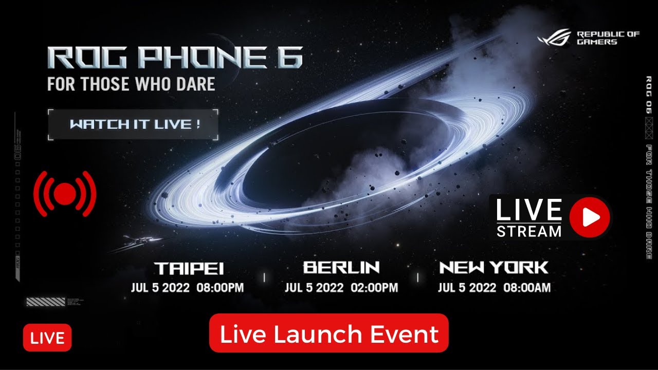ROG Phone 6 Live Launch Event | ROG Phone 6 Launch Event | For Those ...