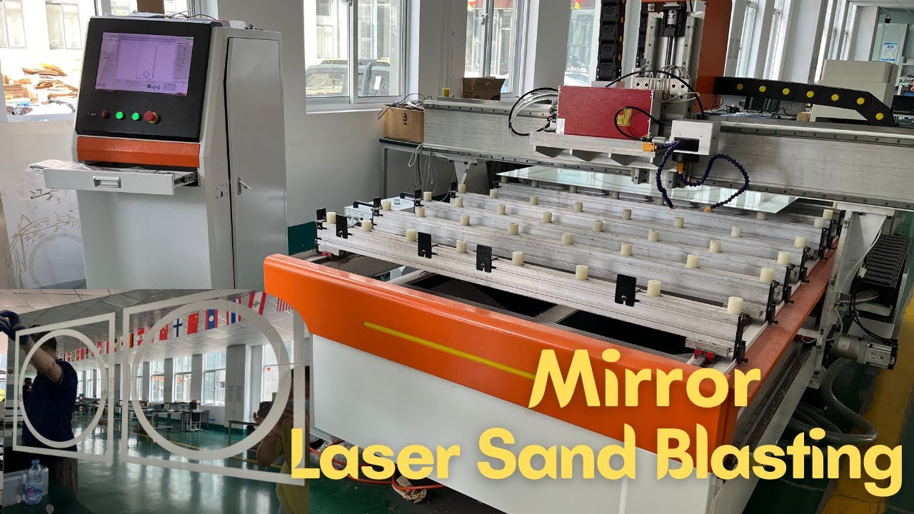 1200*2000 mirror laser sand blasting machine | 120W 200W Laser sand ...