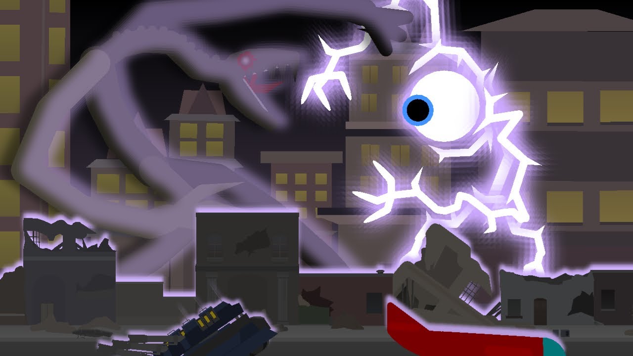 Gugdler vs Kineticlops art (town vs war of the monsters ) (projects ...