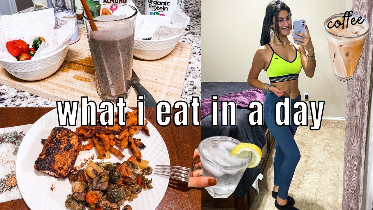 WHAT I EAT IN A DAY: healthy recipe ideas + balanced foods - YouTube