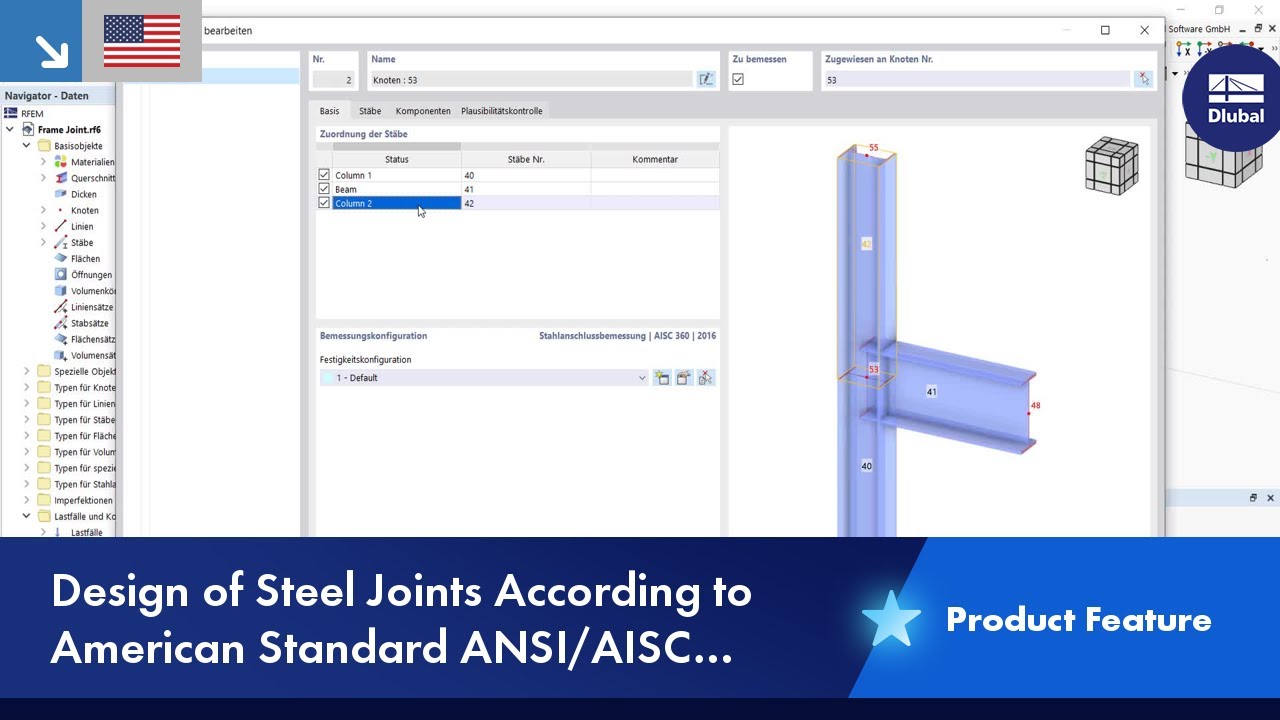 Design of Steel Joints According to American Standard ANSI/AISC 360-16 ...