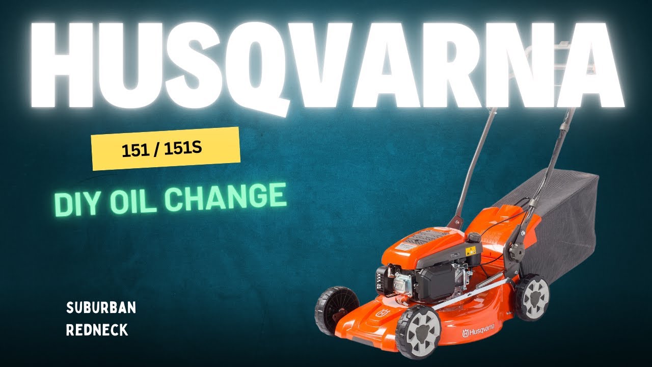 How to change the oil on a Husqvarna LC 151 / LC 151S - YouTube
