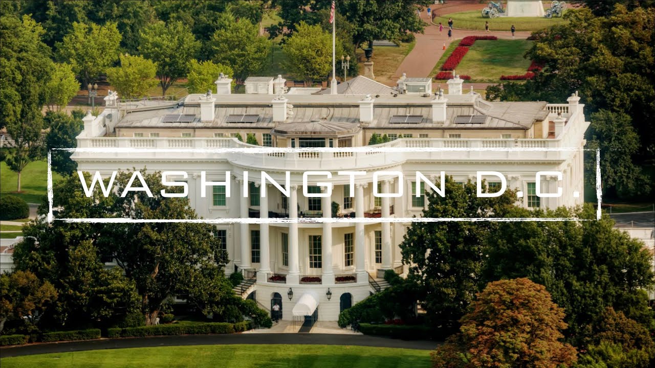 Washington D. C. And White House | 4K Drone Footage - YouTube