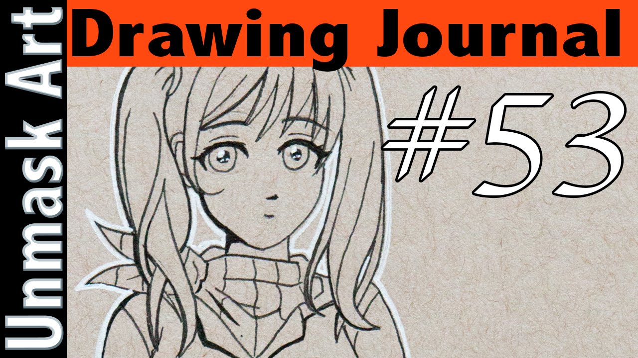 Drawing Journal #53 "Inking Anime" - YouTube