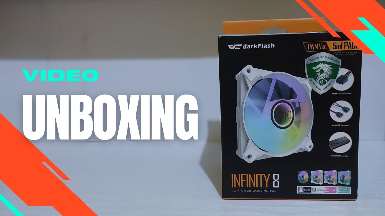 Unboxing darkFlash INFINITY 8 White - YouTube