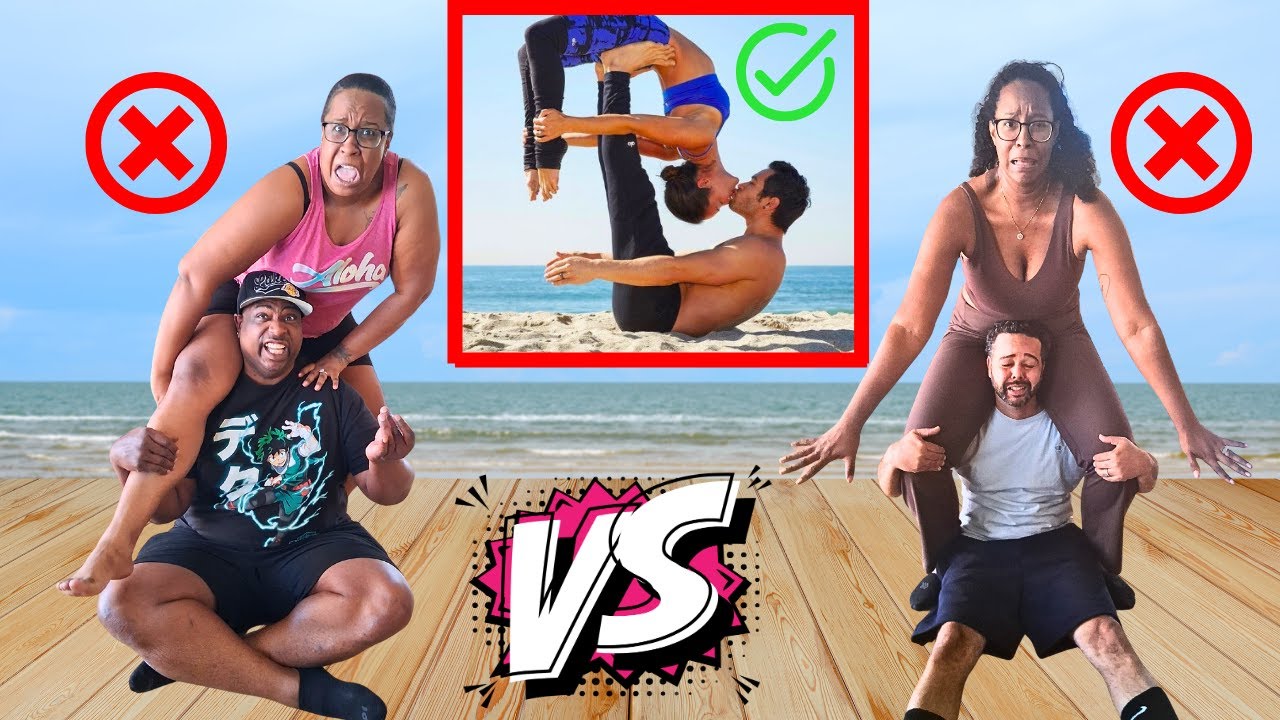 Couples Yoga Pose Challenge vs My Sister & Her Husband | Funny Sibling ...