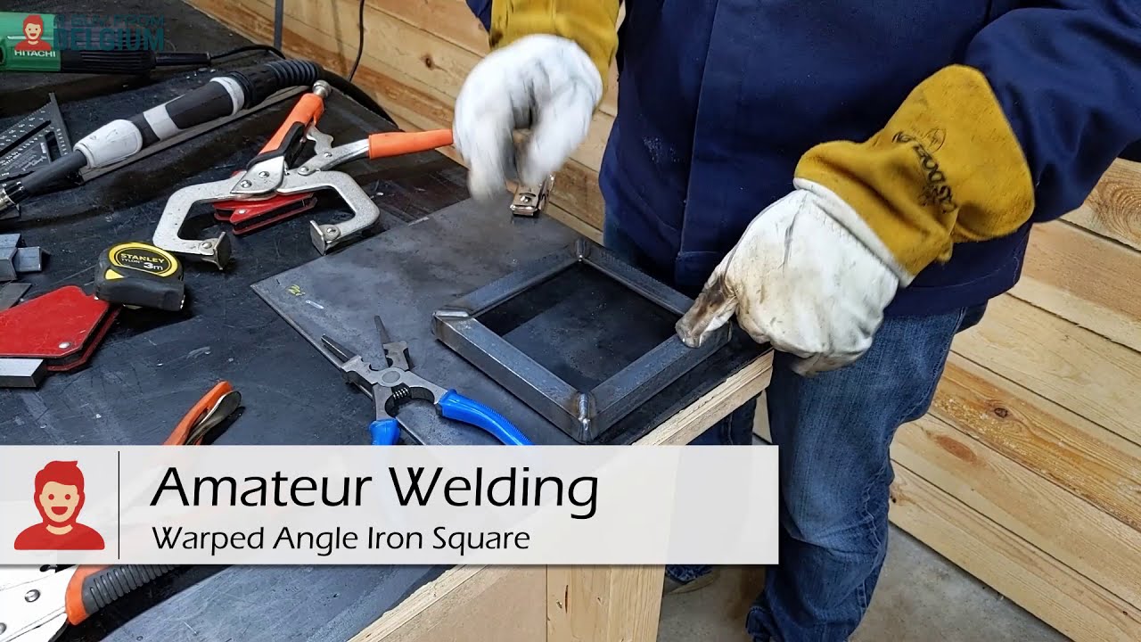 Amauteur Welding - Warped Angle Iron Square - YouTube