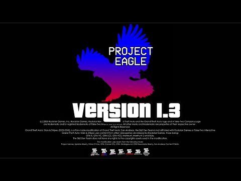 GTA San Andreas - Project Eagle Version 1.3 Public Released Mod Showcase Gameplay - Roaming around