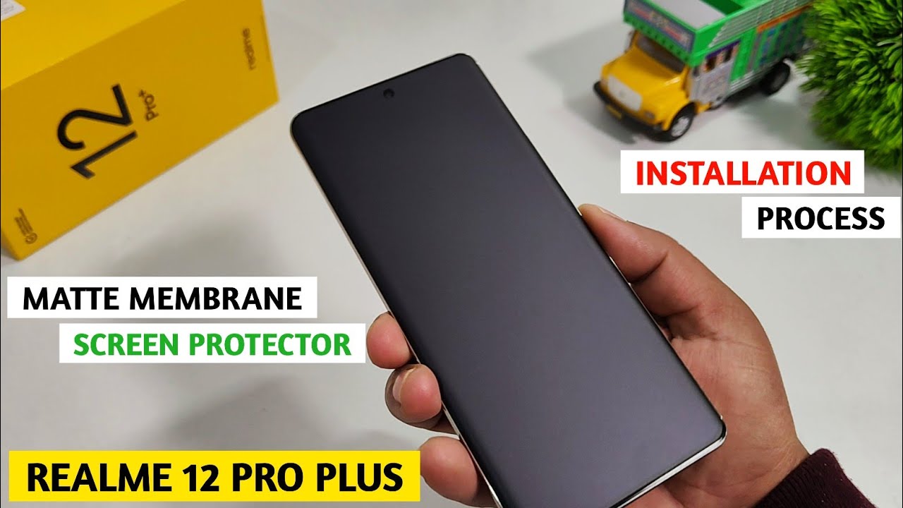 Membrane Screen Protector Installation on Realme 12 Pro Plus | How To install Screen Protector ...