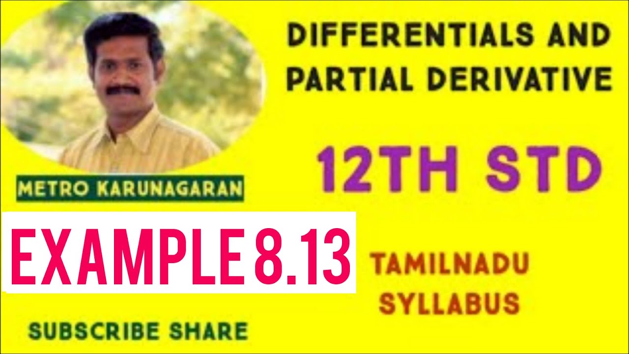 12th Std Maths Example 8 13 Let F x y Sin xy e x 5y For All x y 12th-std-maths-example-8-13-let-f-x-y-sin-xy-e-x-5y-for-all-x-y