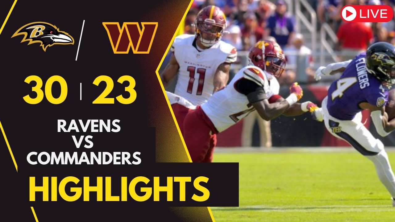 Washington Commanders vs Baltimore Ravens Match Player Stats | Ravens vs Commanders | Highlights ...