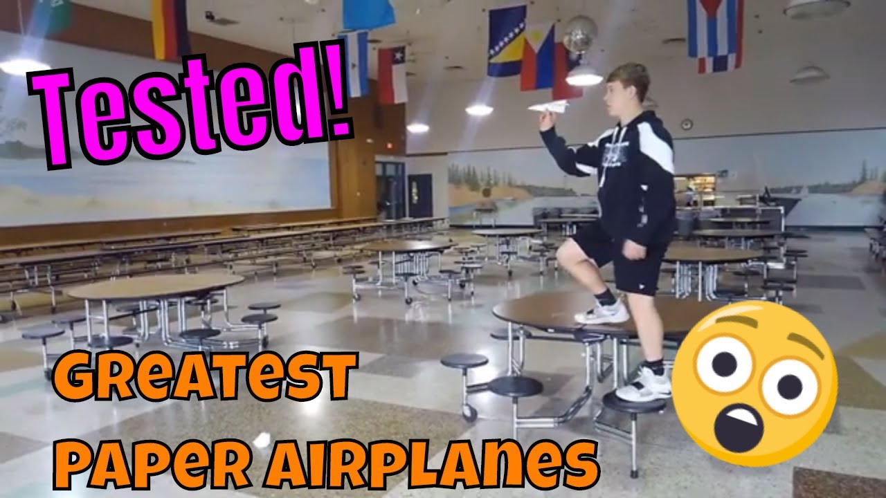 Yes! You can fly Paper Airplanes in School! - YouTube