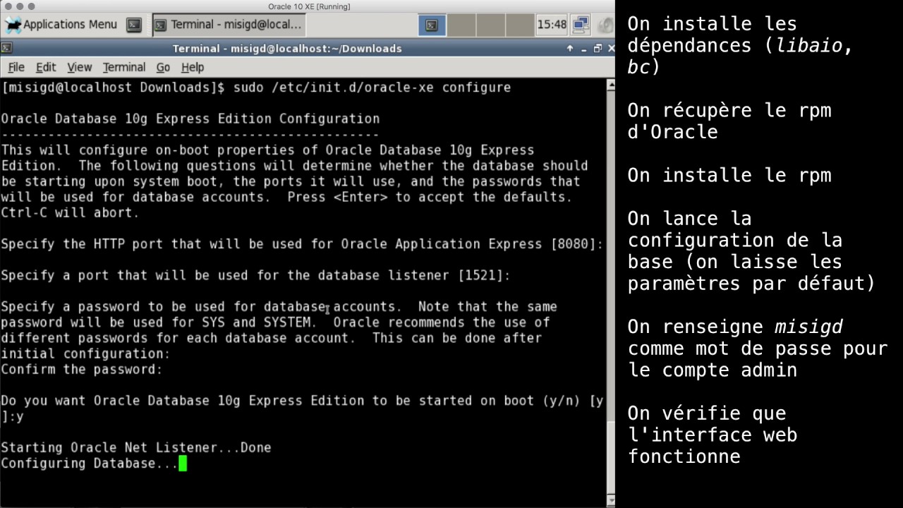 Admin BDD #1 - Étape 4 - Oracle - YouTube