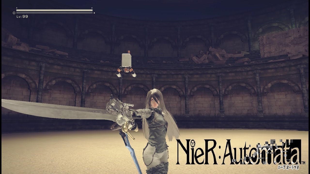 Nier: Automata - A2 Destroyer DLC vs Hegel - YouTube
