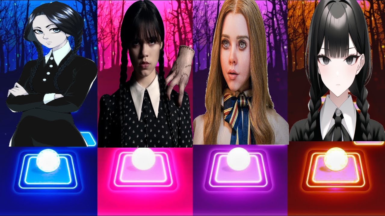 WEDNESDAY ANIME vs WEDNESDAY ADDAMS vs Megan ANIME (M3GAN) vs WEDNESDAY ...