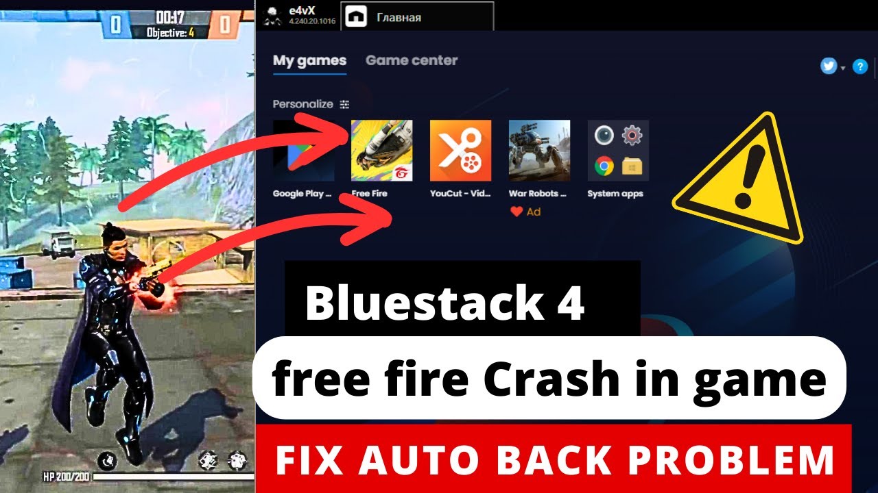 bluestack free fire crash fix ! - YouTube