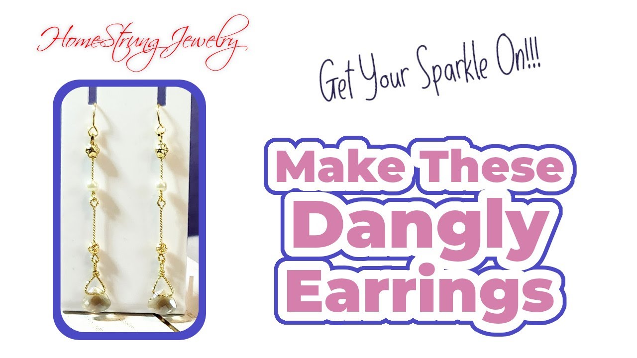 Get Your Sparkle On with this Dangling Earring Tutorial - YouTube