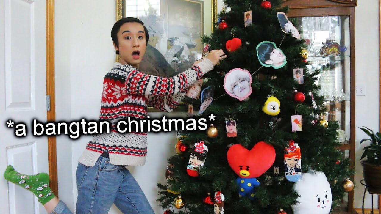 a BTS themed christmas tree because I'm extra af - YouTube