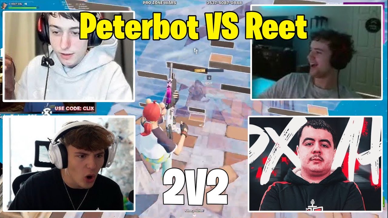 Clix Peterbot VS Reet PXMP 2V2 Zonewars Token! (INSANE) | PETERBOT POV ...