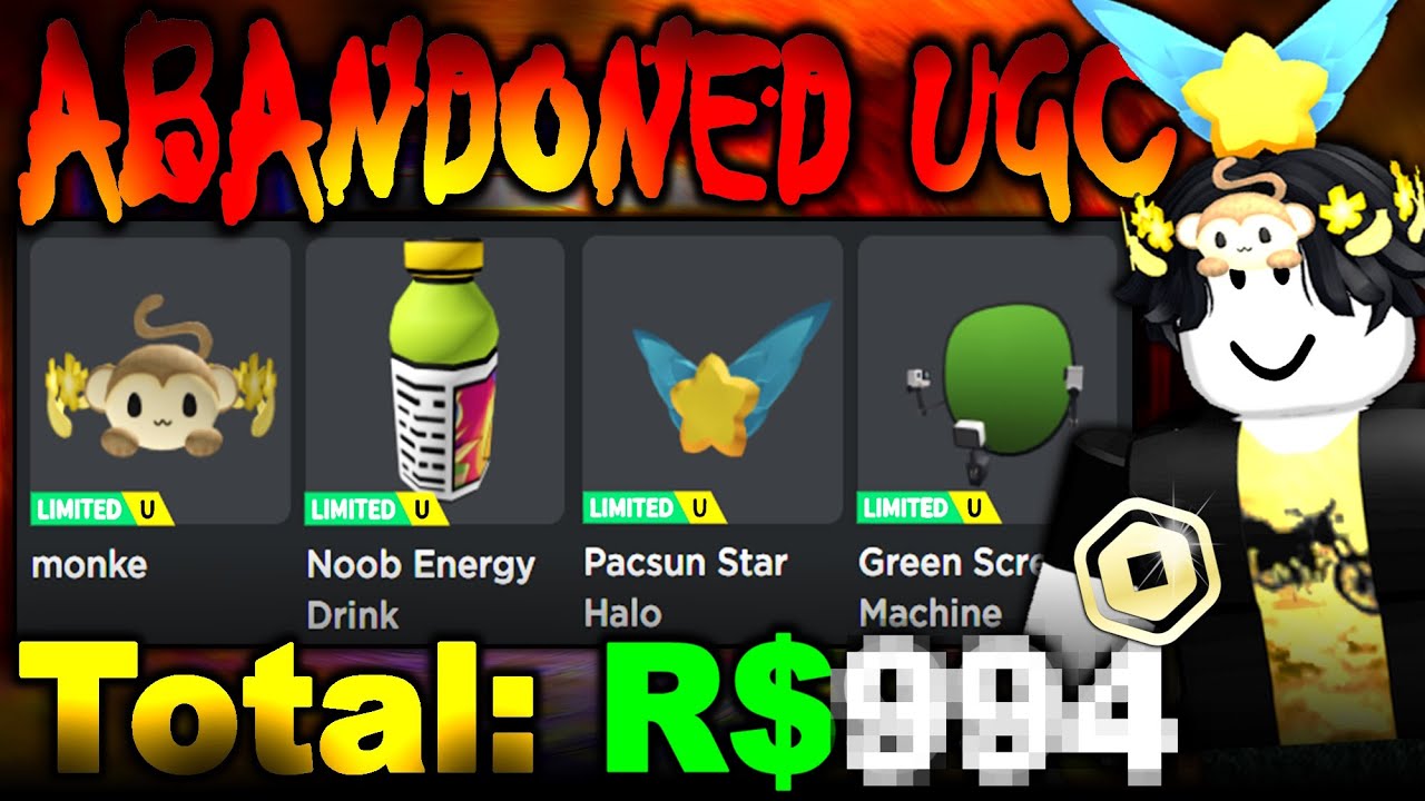 How Much ROBUX Can I Make From Abandoned UGC Limited EVENTS!? - YouTube
