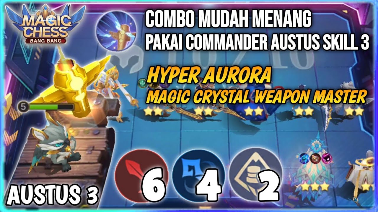 NEW GAMEPLAY AUSTUS SKILL 3 | HYPER AURORA MAGIC CRYSTAL WEAPON MASTER ...