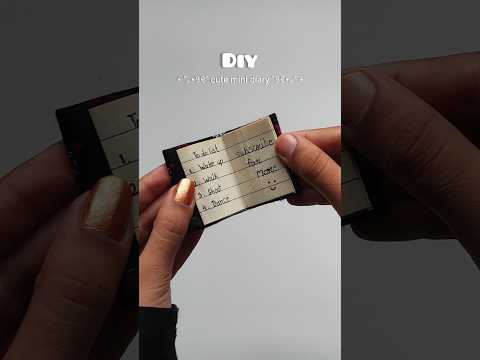 Diy Diary Making At Home 😍 || Miniest Diary Ever 😱 #shorts #diy #viral #art #aesthetic #handmade