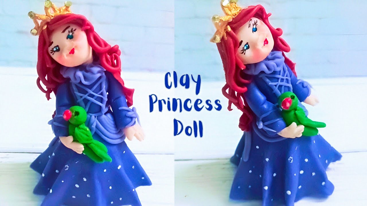 How to Make Princess Doll out of Clay 👸|Air Dry Clay Crafts - YouTube