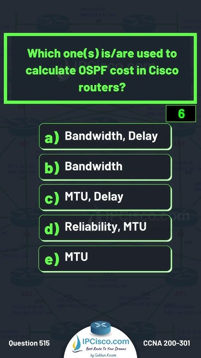 Cisco CCNA Quiz! | OSPF Cost| IPCisco.com #cisco #ccna #shorts - YouTube