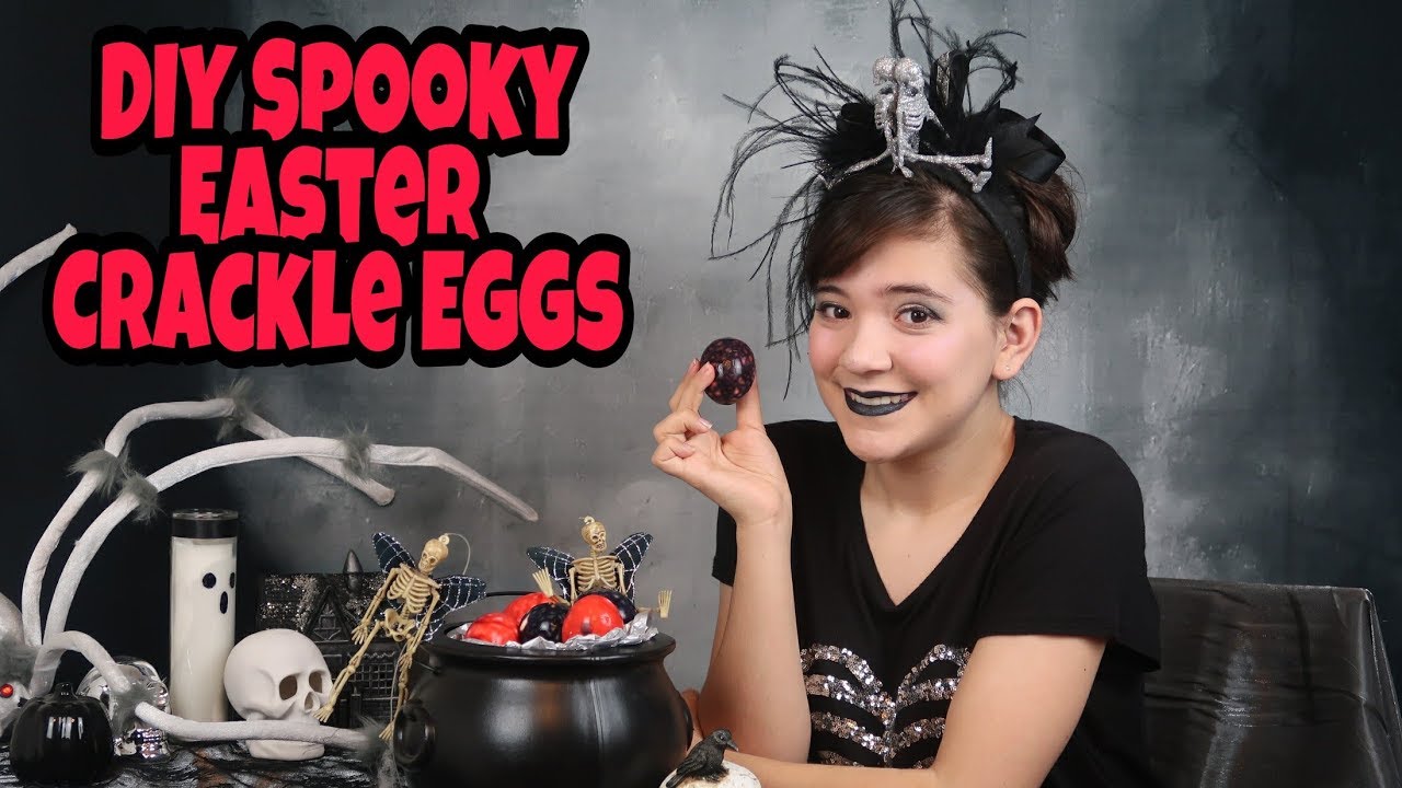 DIY Spooky Easter Crackle Eggs! Spooky Saturday - YouTube