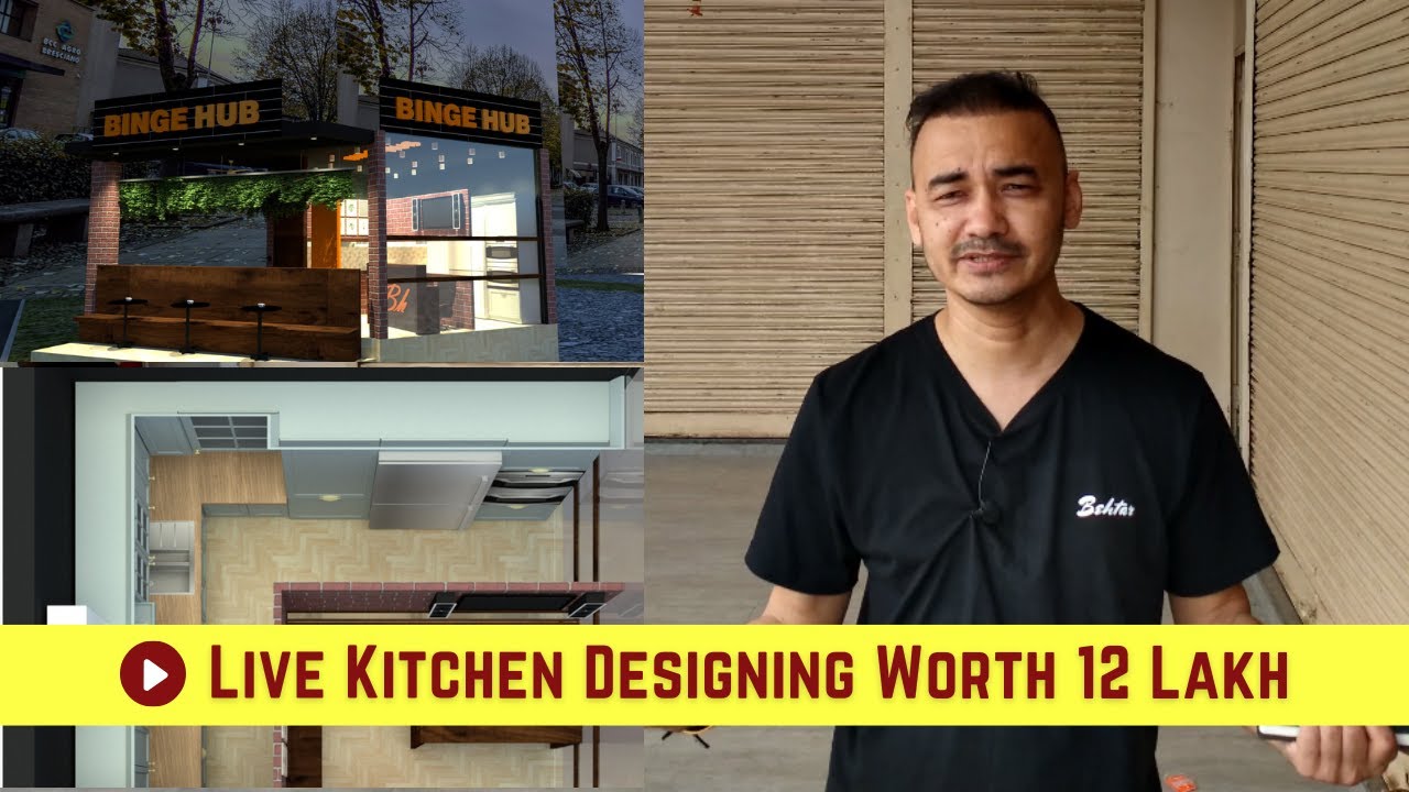 kitchen Setup For Takeaways | How to Start Restaurant in 12 Lakh | Restaurant 2D Design - YouTube