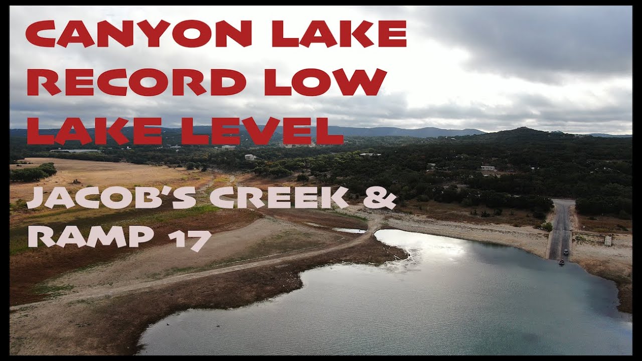 Sunken bridge appears at Jacob's Creek - YouTube